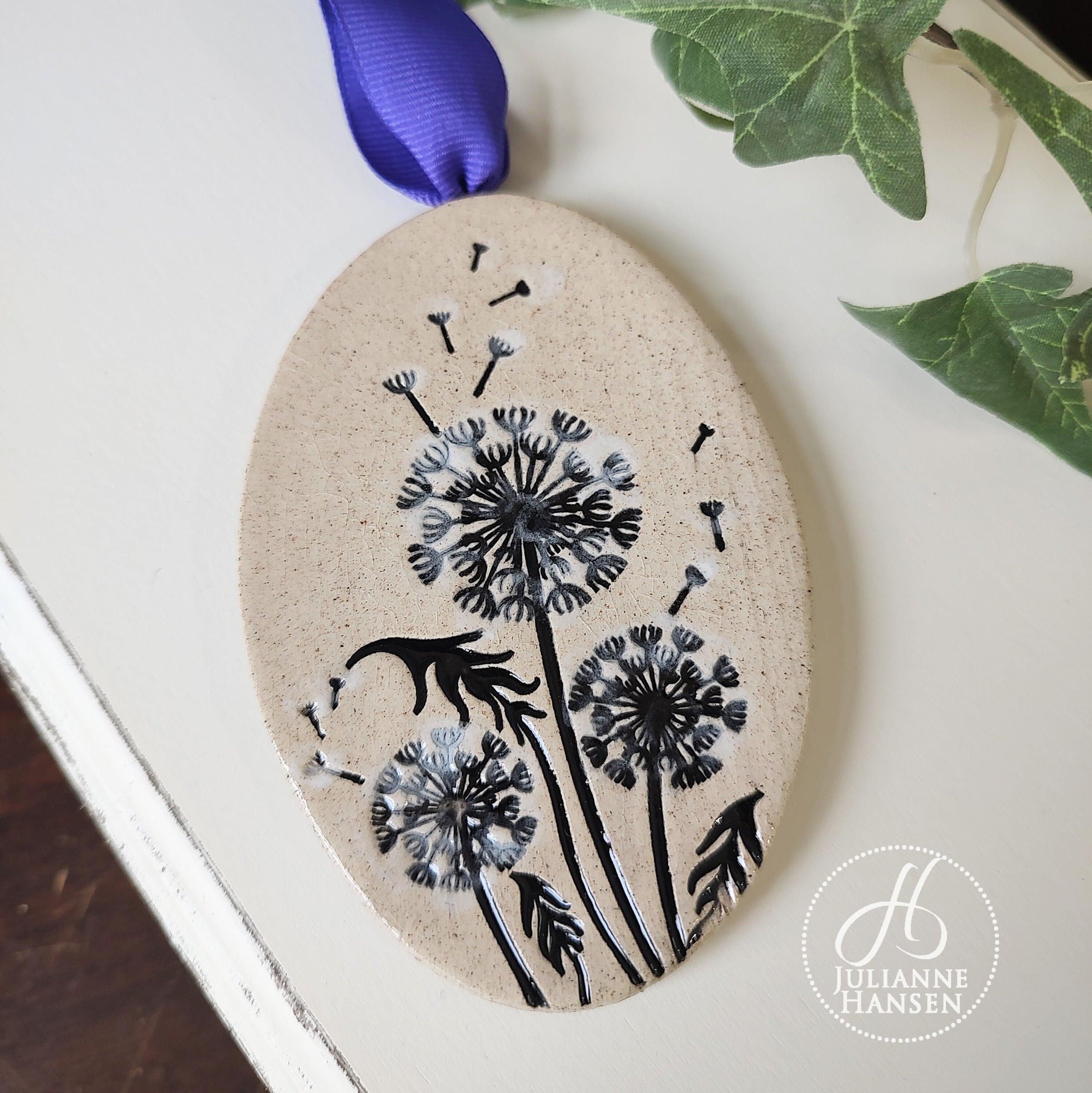 Dandelion Ornament - Military Child | JULIANNE HANSEN FINE ART & POTTERY
